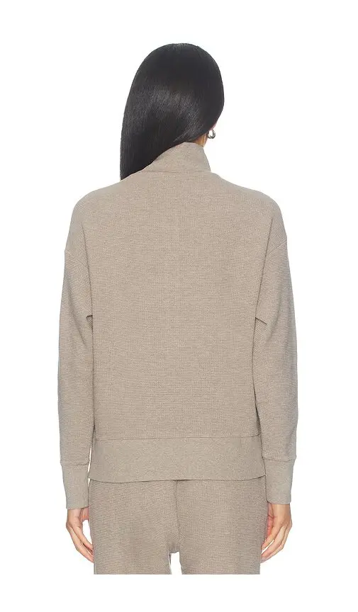 NEGATIVE UNDERWEAR Waffle Knit Pullover In Grey