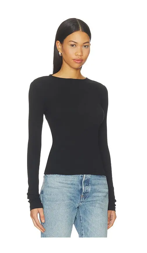 GRLFRND Sheer Crew Neck Tee