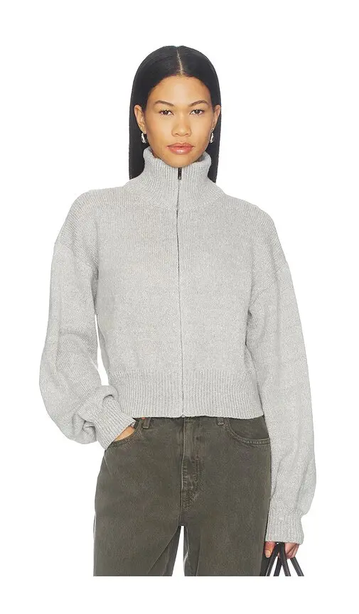 ALL THE WAYS Dakota Zip Front Sweater