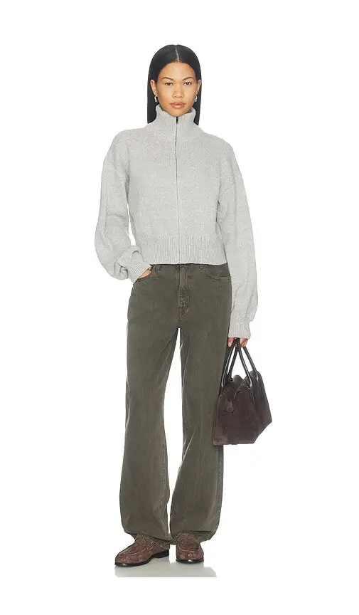 ALL THE WAYS Dakota Zip Front Sweater