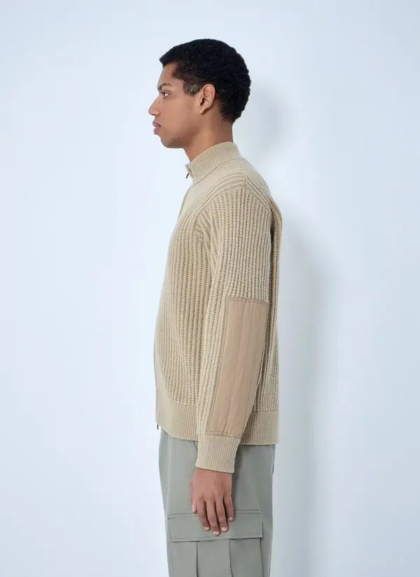 StÜssy Military Patch Zip Cardigan