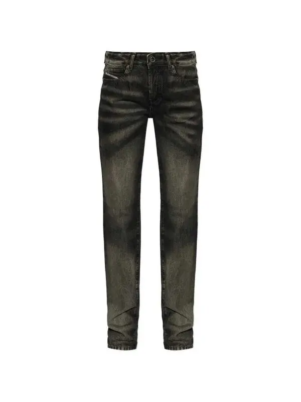 DIESEL® Straight-leg Jeans With A Bleached Effect - Grey