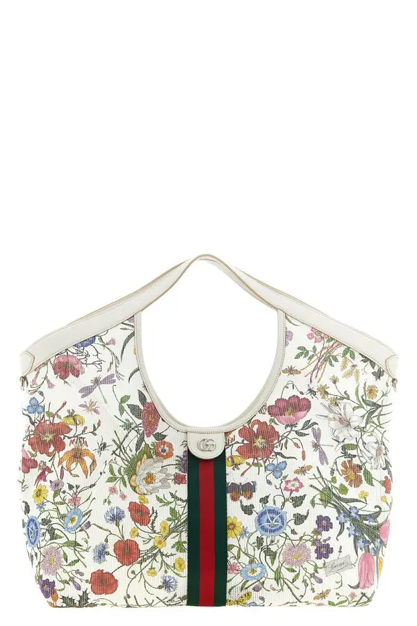 Gucci Shopping Giglio' Big 'flora' Motif - Multi