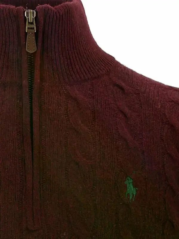 Polo Ralph Lauren Cable-knit Quarter-zip Sweater