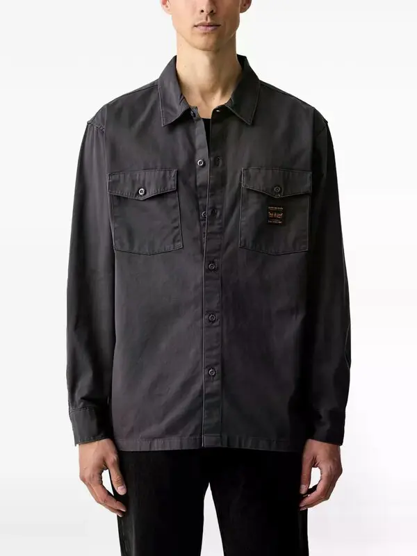 LEVI'S Logo-patch Button-up Shirt - Grey