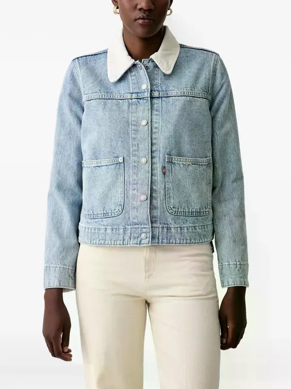 LEVI'S Utility Corduroy-collar Denim Jacket - Blue