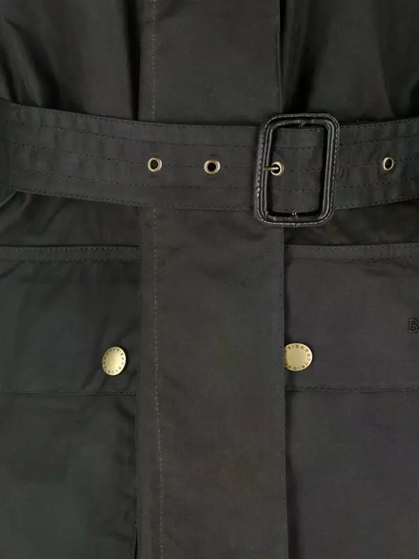 Barbour X Wp Waxed-cotton Belted Coat