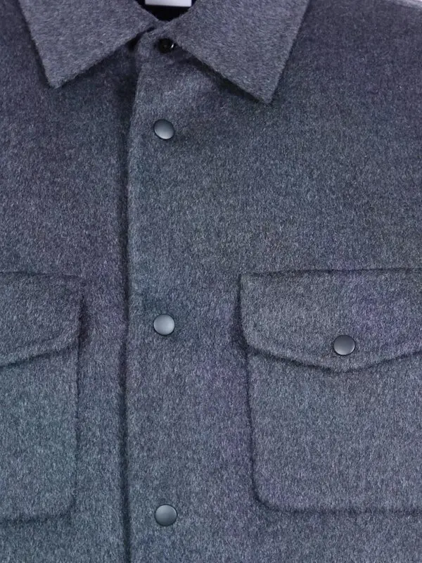 Aspesi Button-flap Wool Shirt