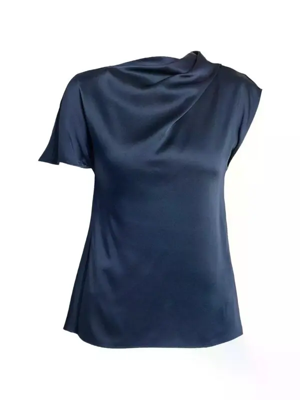 Erdem Draped Asymmetric Top - Blue