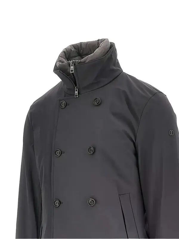 DUNO Edmund Double-breasted High-neck Coat