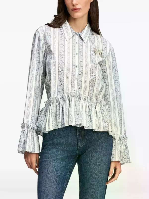 Cinq À Sept Daxel Ruffled Shirt
