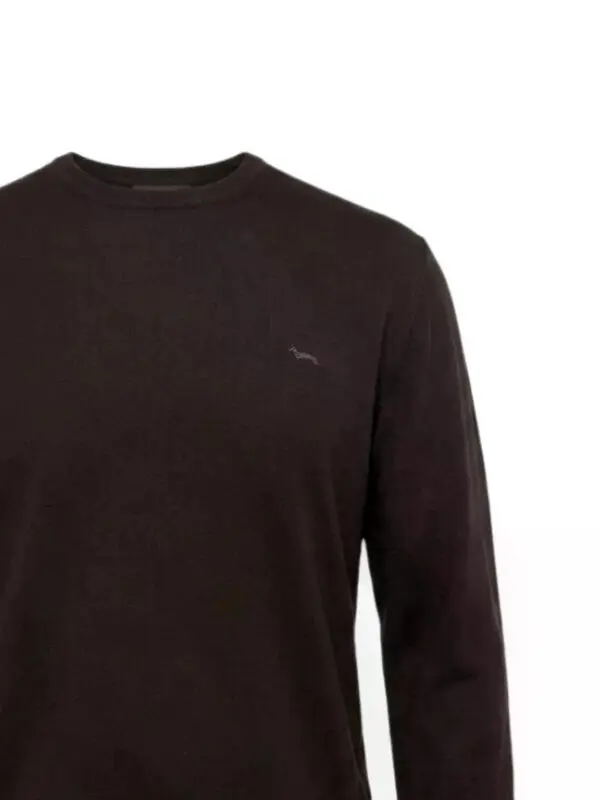 HARMONT & BLAINE Logo-embroidered Wool Sweater
