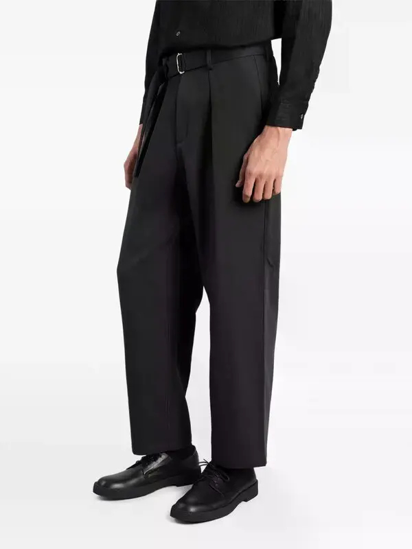 Attachment Belted Pleated Trousers