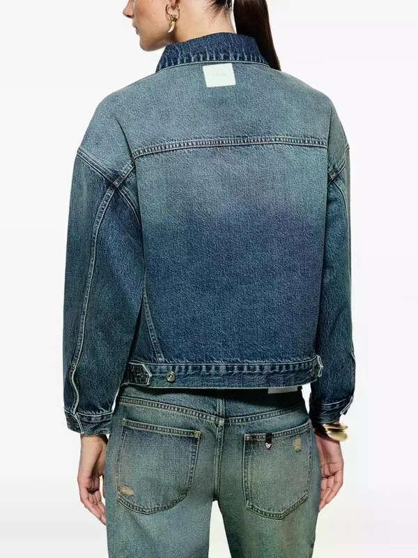 Liu Jo Jacket In Denim With Spille Jewel - Blue