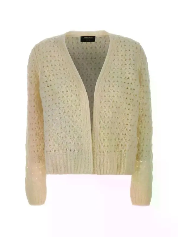 GRAN SASSO Open-knit Cardigan - Neutrals