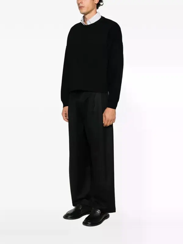 MARSEM Cropped Crew-neck Sweater