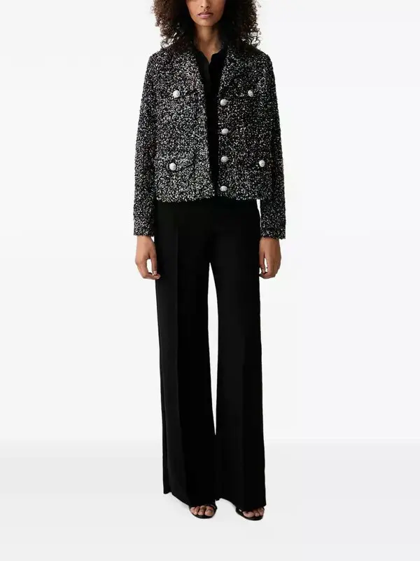 Dkny Sequin-embellished Tweed Jacket