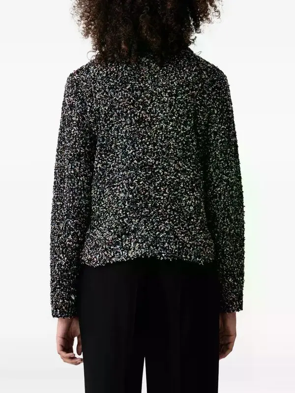 Dkny Sequin-embellished Tweed Jacket