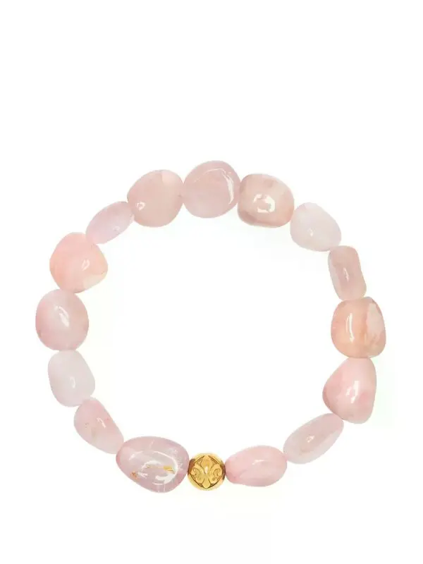 NIALAYA JEWELRY Rose Quartz Gemstone Bracelet - Pink