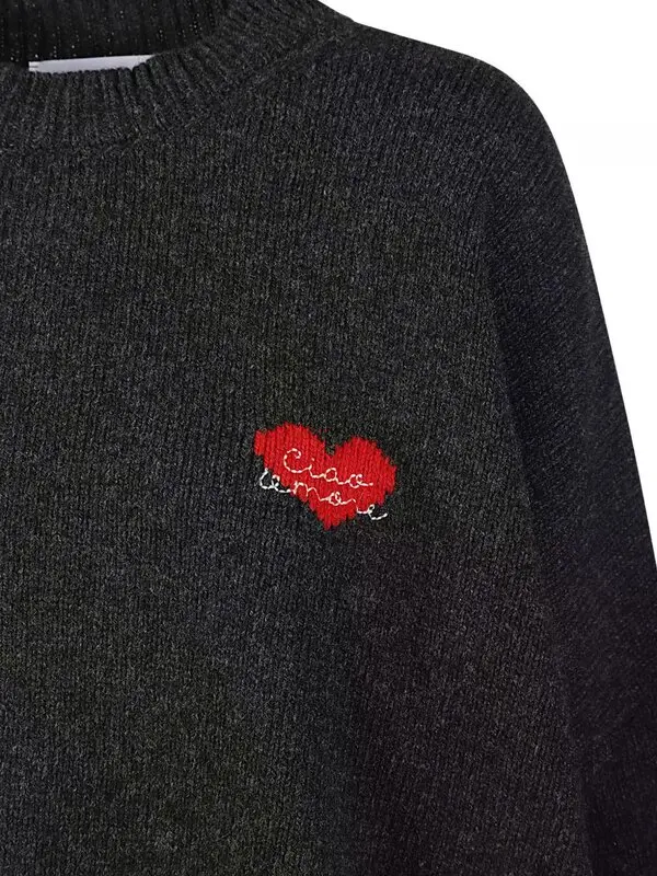 Giada Benincasa Heartbeat Heart-embroidered Sweater