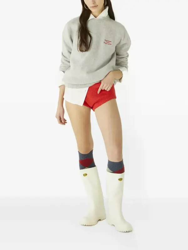 Giada Benincasa My Boyfriend Crazy Lover Wool Sweater - Grey