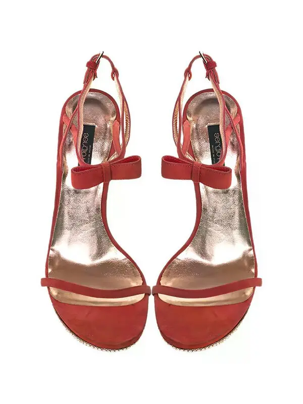 SERGIO ROSSI Crystal Embellished Platform Sandals