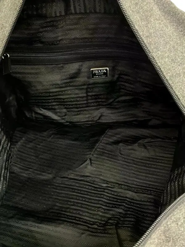 Prada 2000-2013 Wool Travel Bag