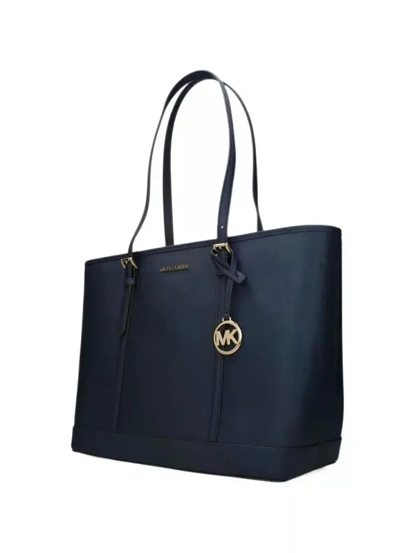 Michael Kors Large Jet Set Logo-plaque Leather Tote Bag