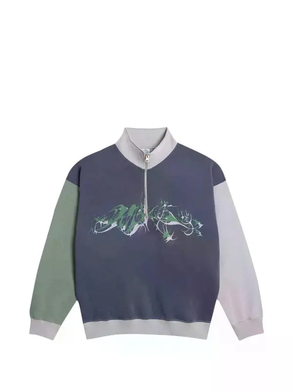 POLAR SKATE CO Frankie Graphic-print Half-zip Sweatshirt