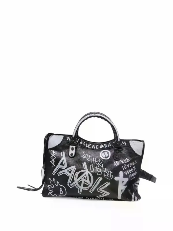 Balenciaga Graffiti City Tote Bag