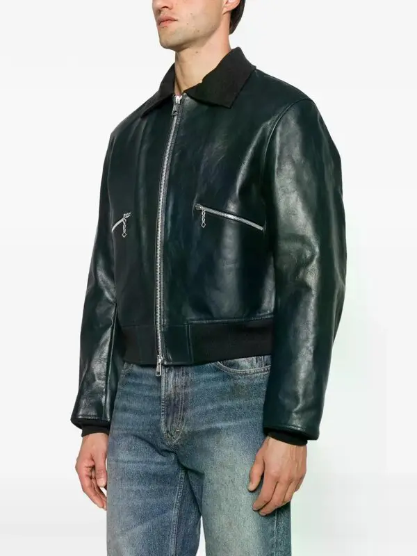 Our Legacy Pliable Leather Bomber Jacket