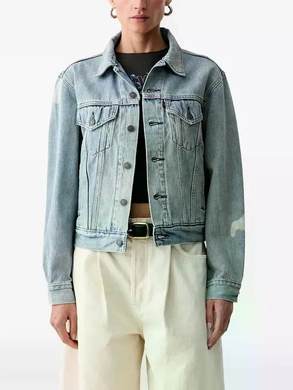 LEVI'S Graphic-patch Denim Jacket - Blue