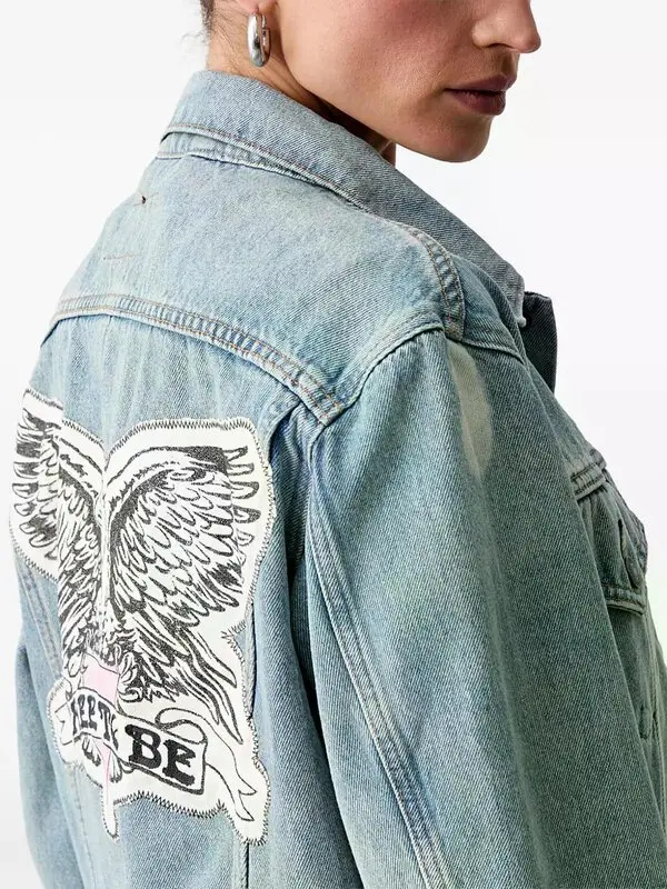 LEVI'S Graphic-patch Denim Jacket