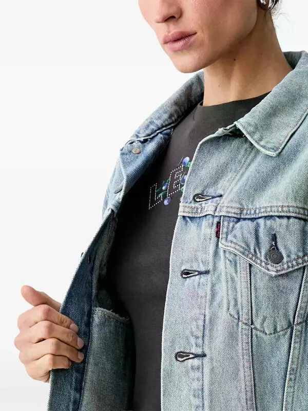 LEVI'S Graphic-patch Denim Jacket