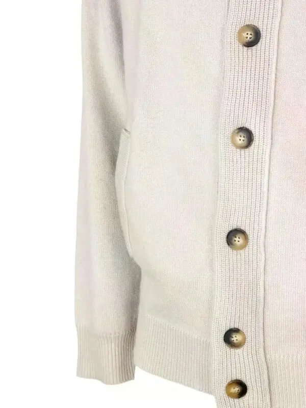 KANGRA High-neck Buttoned Cardigan