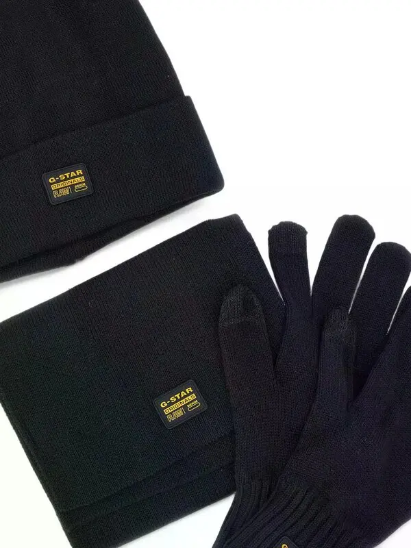G-star Raw Logo-patch Knit Accessories Set