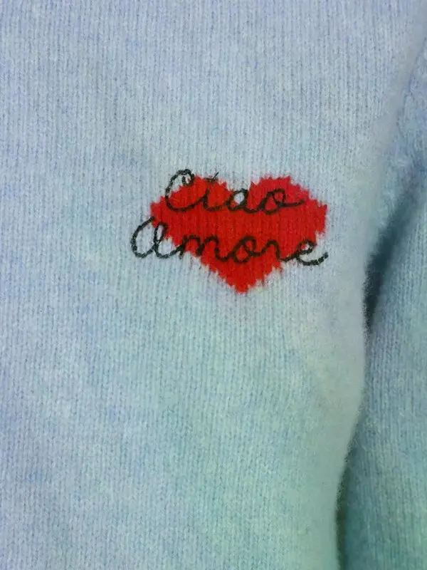 Giada Benincasa Heartbeat Crew-neck Sweater - Blue
