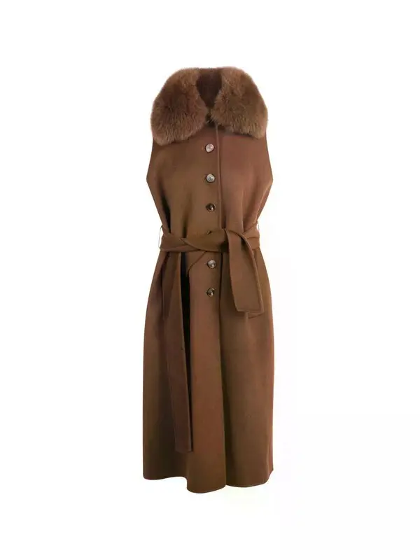 PHILIPPA 1970 Zoa Faux-fur Collar Coat