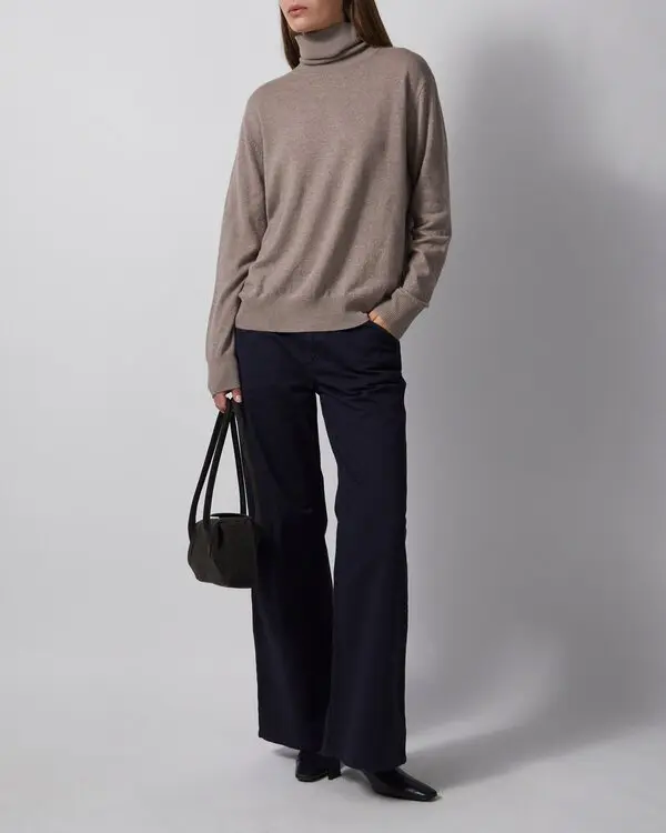 WAKAKUU Sweater Cashmere Wool Turtleneck
