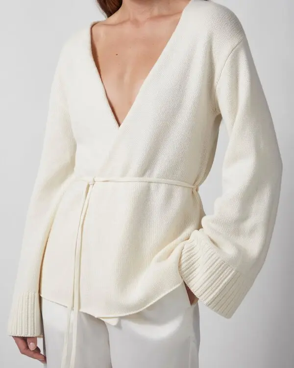 WAKAKUU Cardigan Cashmere Wool Wrap