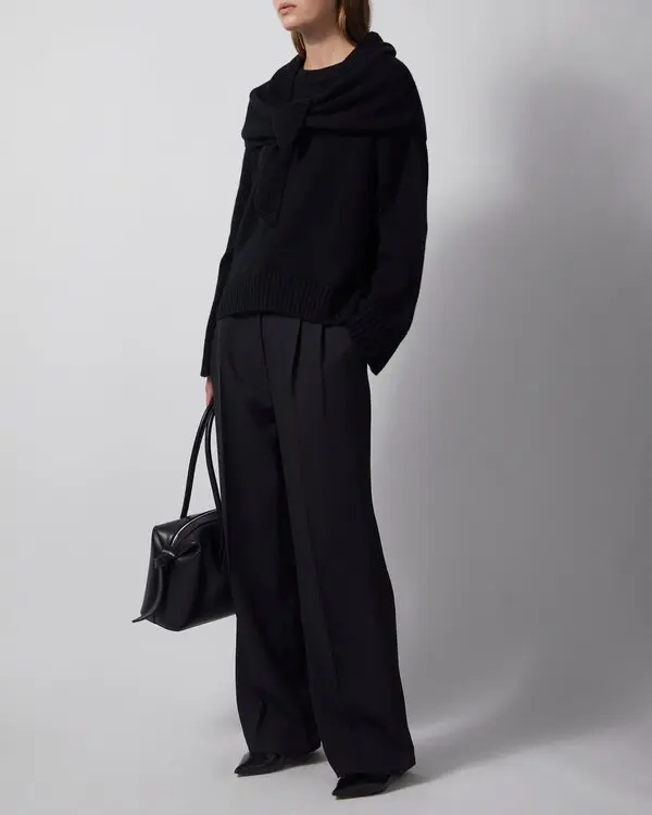 WAKAKUU Sweater Cashmere Wool R-neck