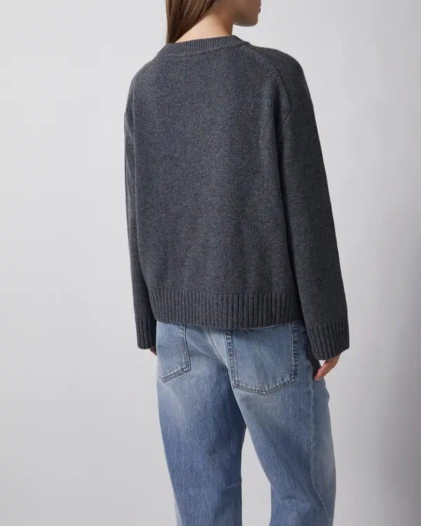 WAKAKUU Sweater Cashmere Wool R-neck