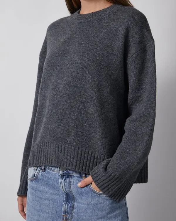 WAKAKUU Sweater Cashmere Wool R-neck