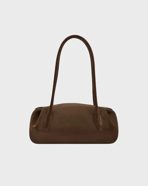 Yuzefi Shoulder Bag Oyster Suede