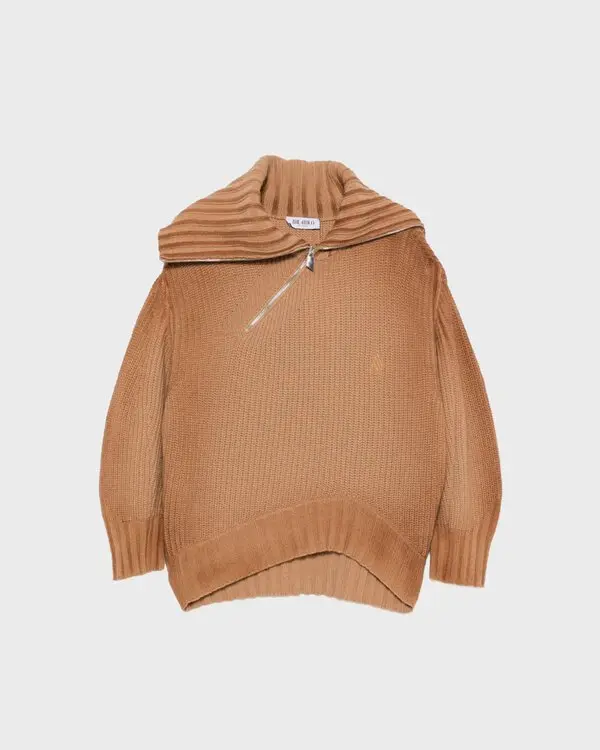 Attico Sweater Virgin Wool-cashmere - Camel