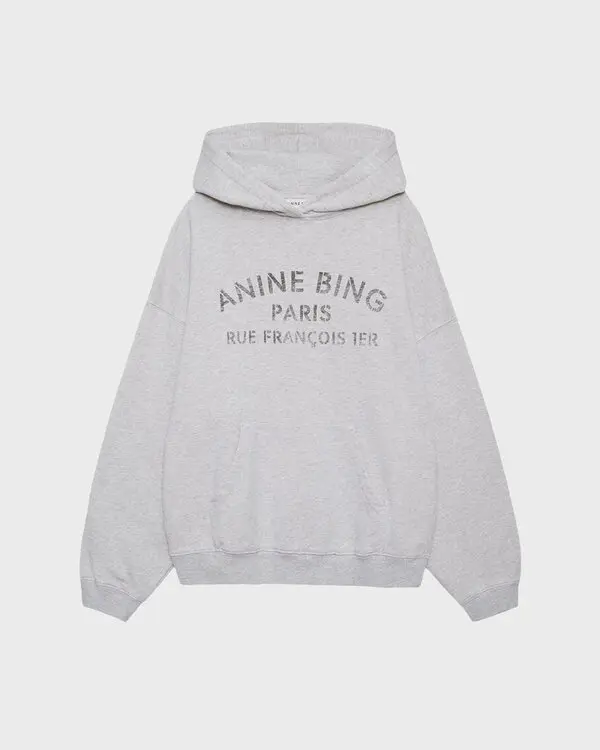 ANINE BING Sweatshirt Harvey Paris Stencil - Grey