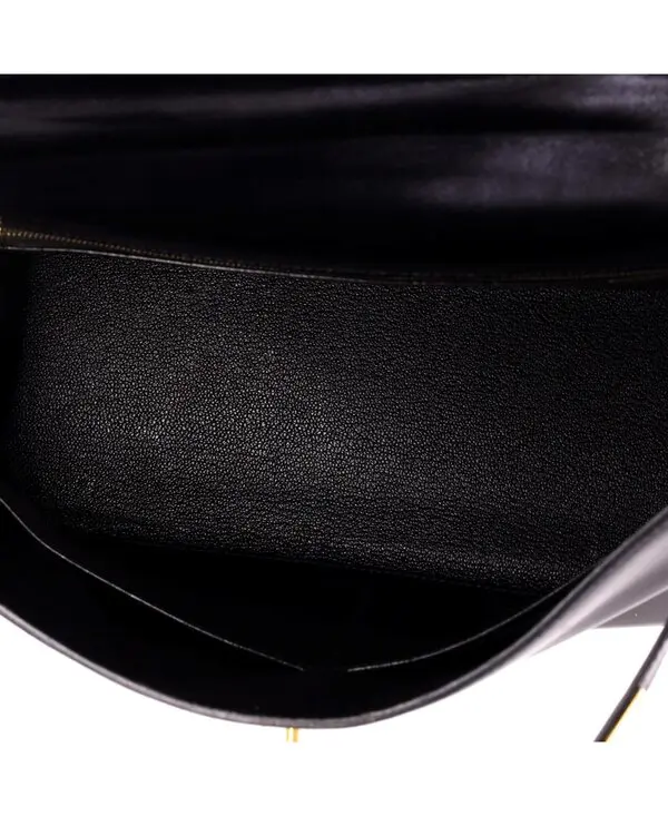 Hermès Kelly 32 Handbag Black Box Calf With Gold Hardware