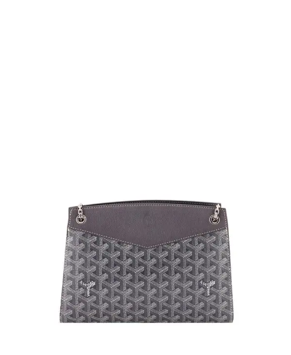 Goyard Pm Structured Rouette Chain Shoulder Bag Coated Canvas - Gray