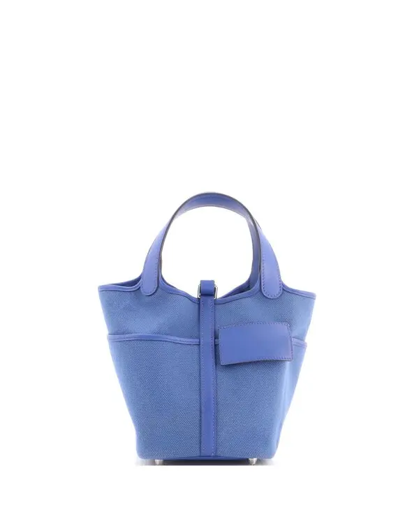 Hermès Pm Cargo Picotin Lock Bag Canvas And Swift
