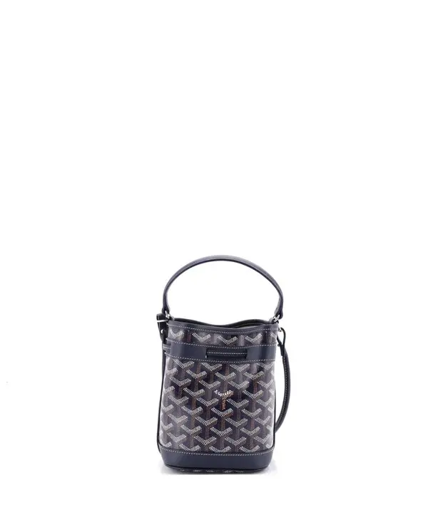 Goyard Petit Flot Bucket Bag Coated Canvas